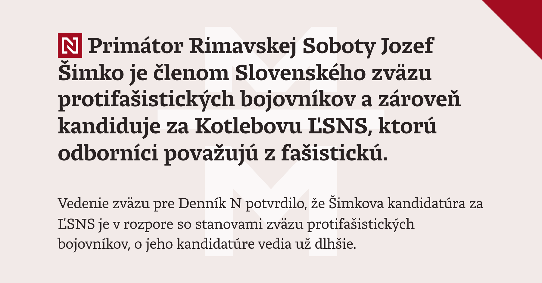 Primátor Rimavskej Soboty Jozef Šimko je členom Slovenského zväzu ...