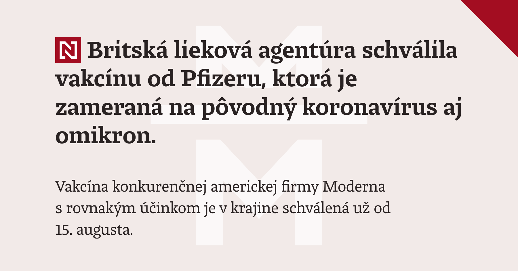 Britská lieková agentúra schválila vakcínu od Pfizeru, ktorá je ...