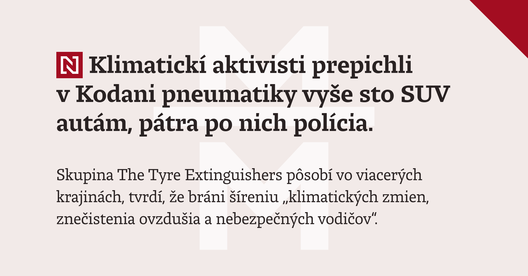 Klimatickí aktivisti prepichli v Kodani pneumatiky vyše sto SUV autám
