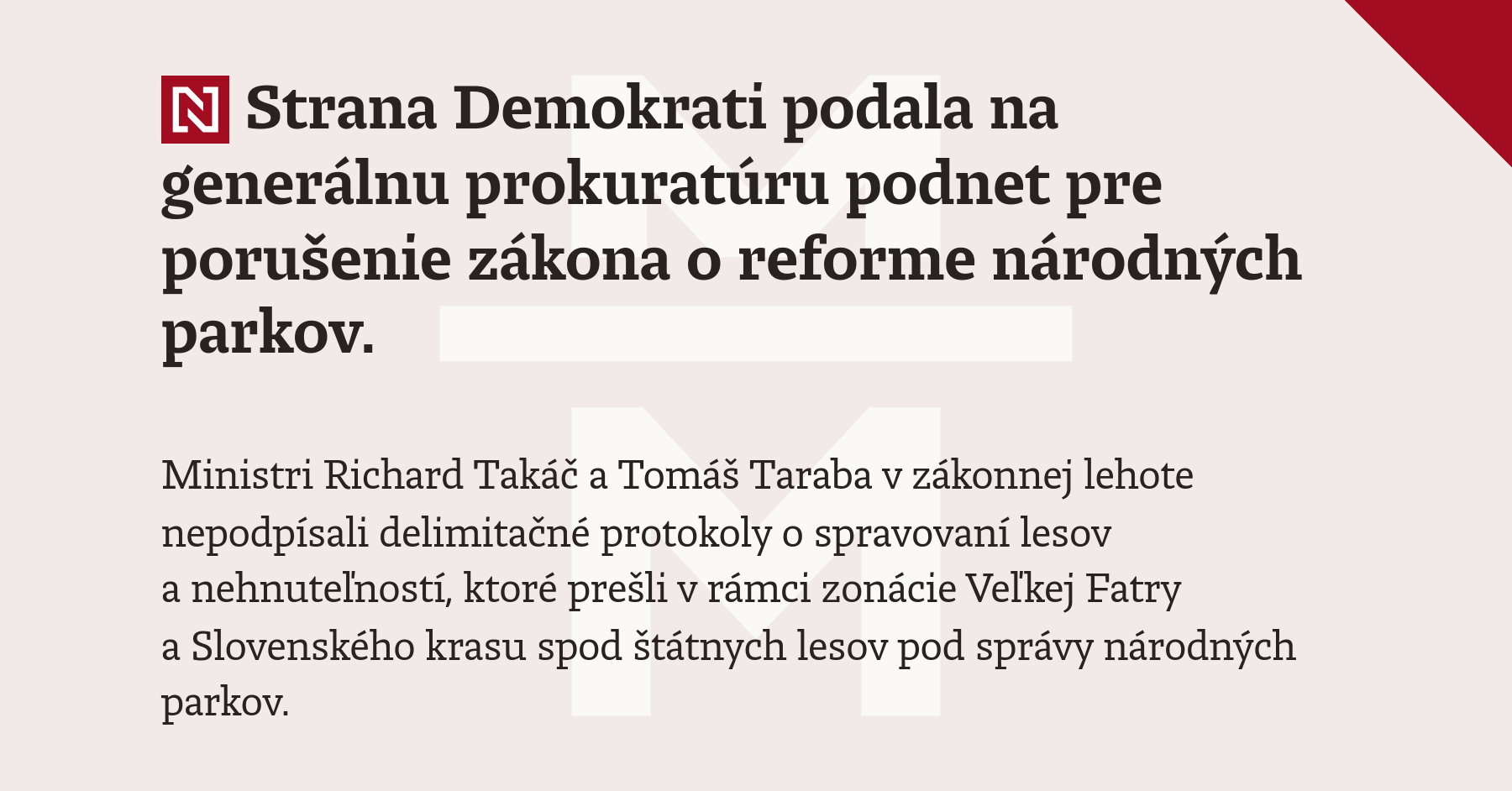 Strana Demokrati podala na generálnu prokuratúru podnet pre porušenie ...