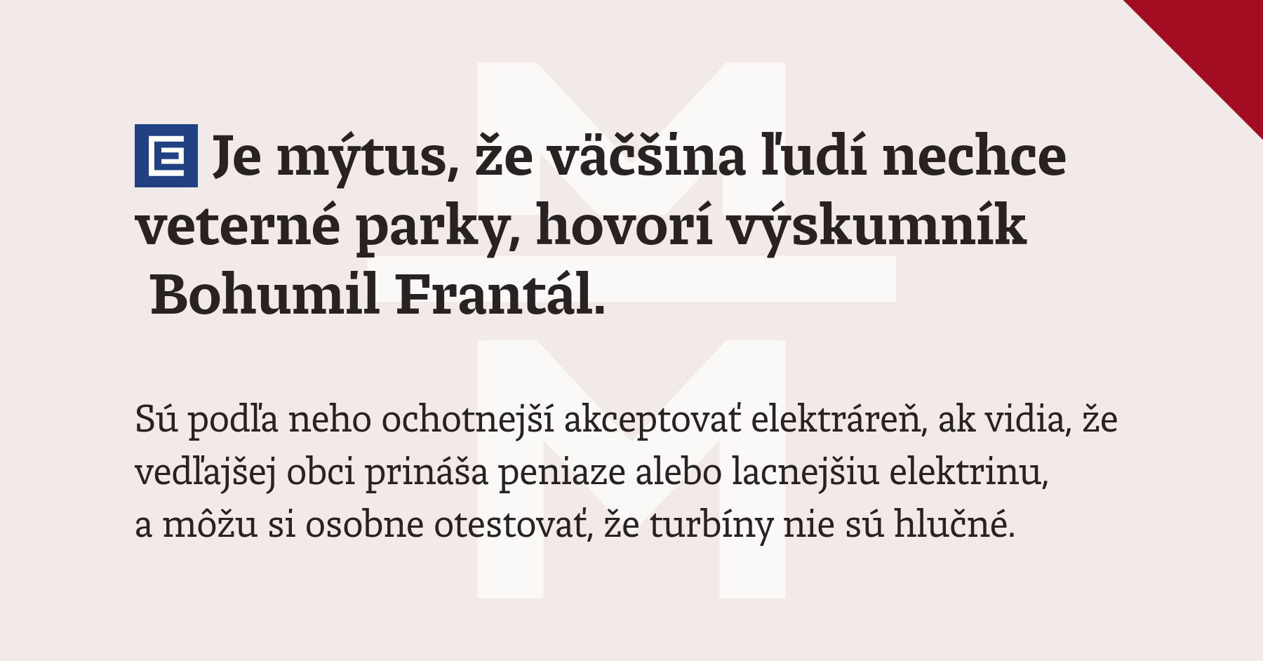 Je mýtus, že väčšina ľudí nechce veterné parky, hovorí výskumník ...