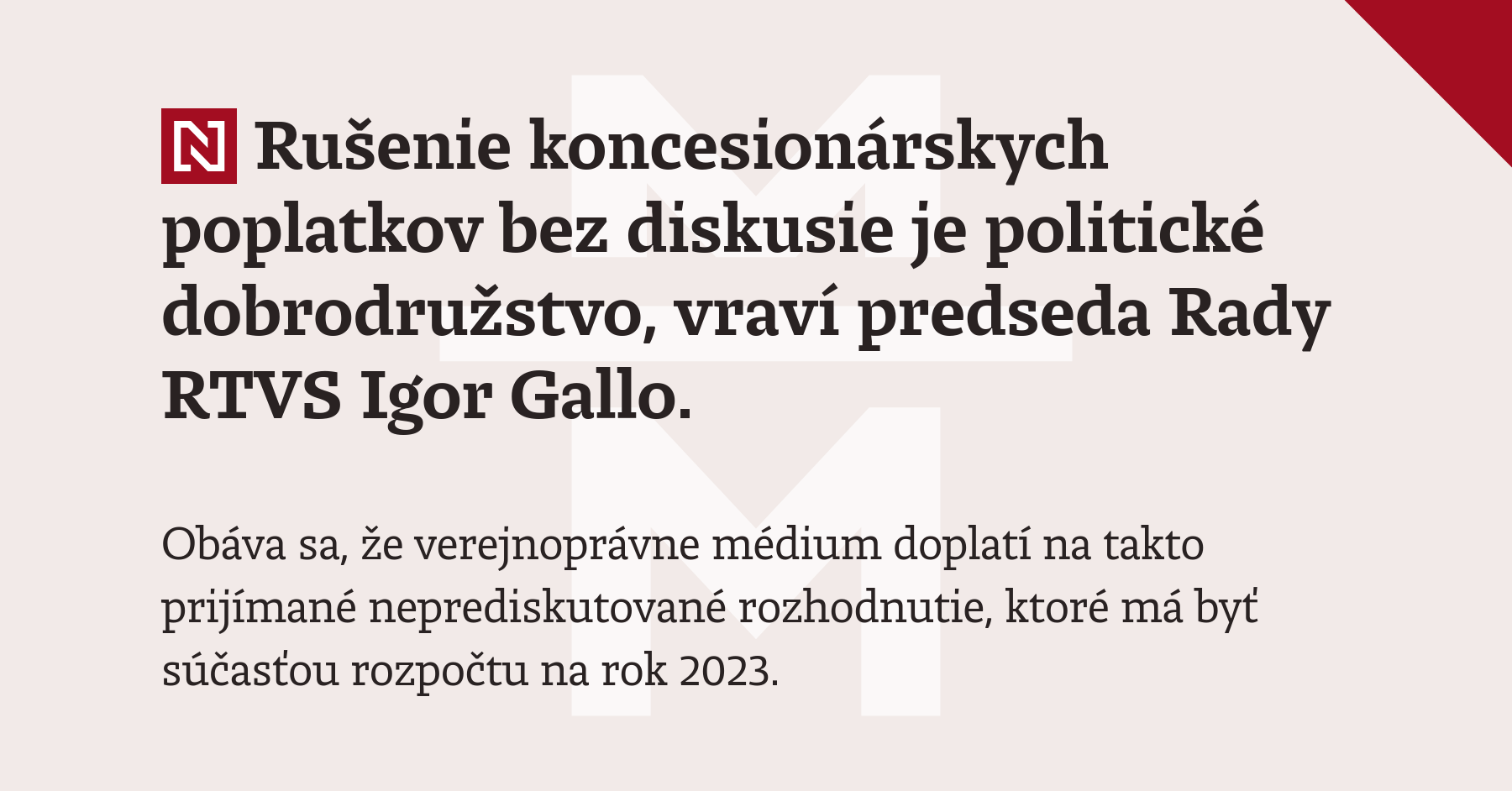 Rušenie koncesionárskych poplatkov bez diskusie je politické ...
