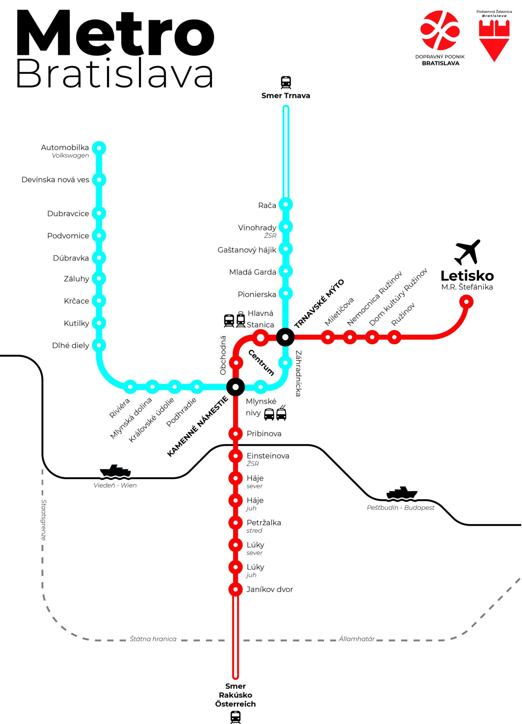 Bratislava budúcnosti bude mať električky podľa mapy, ktorá pripomína ...