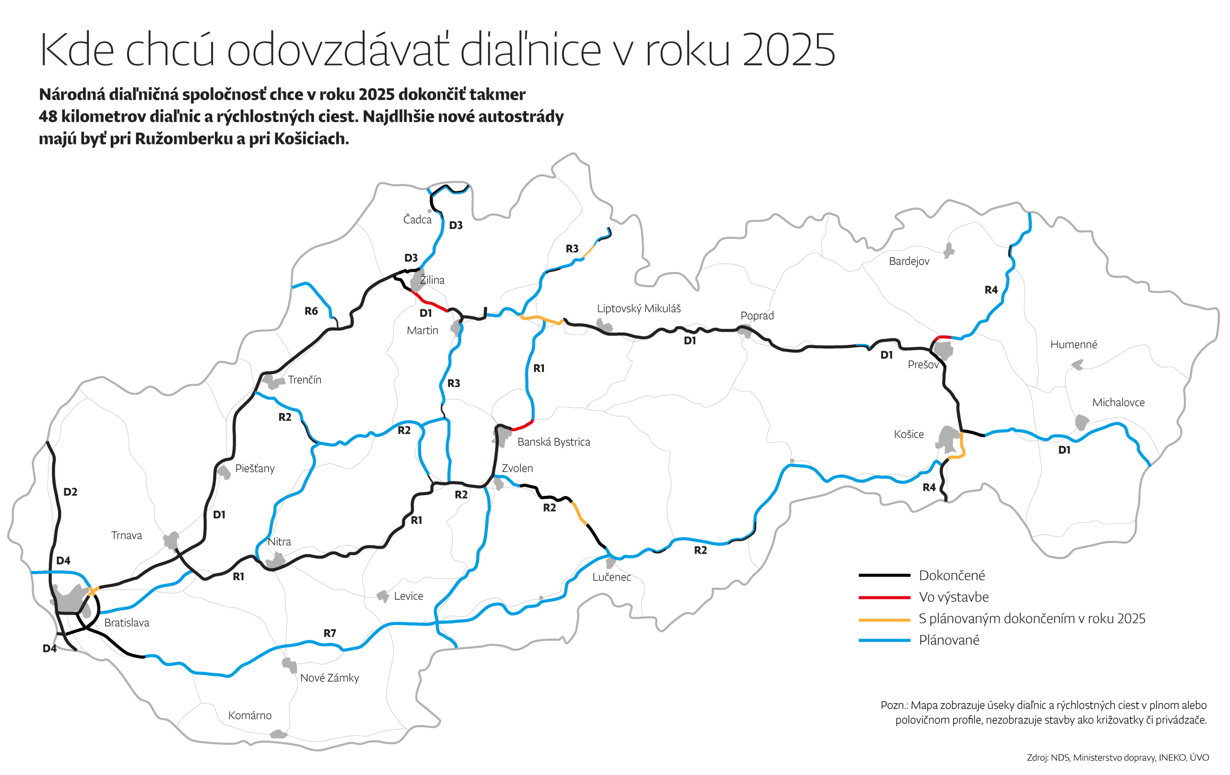 Diaľničný plán na rok 2025: rozšíriť D1 pri Bratislave a pustiť šoférov ...