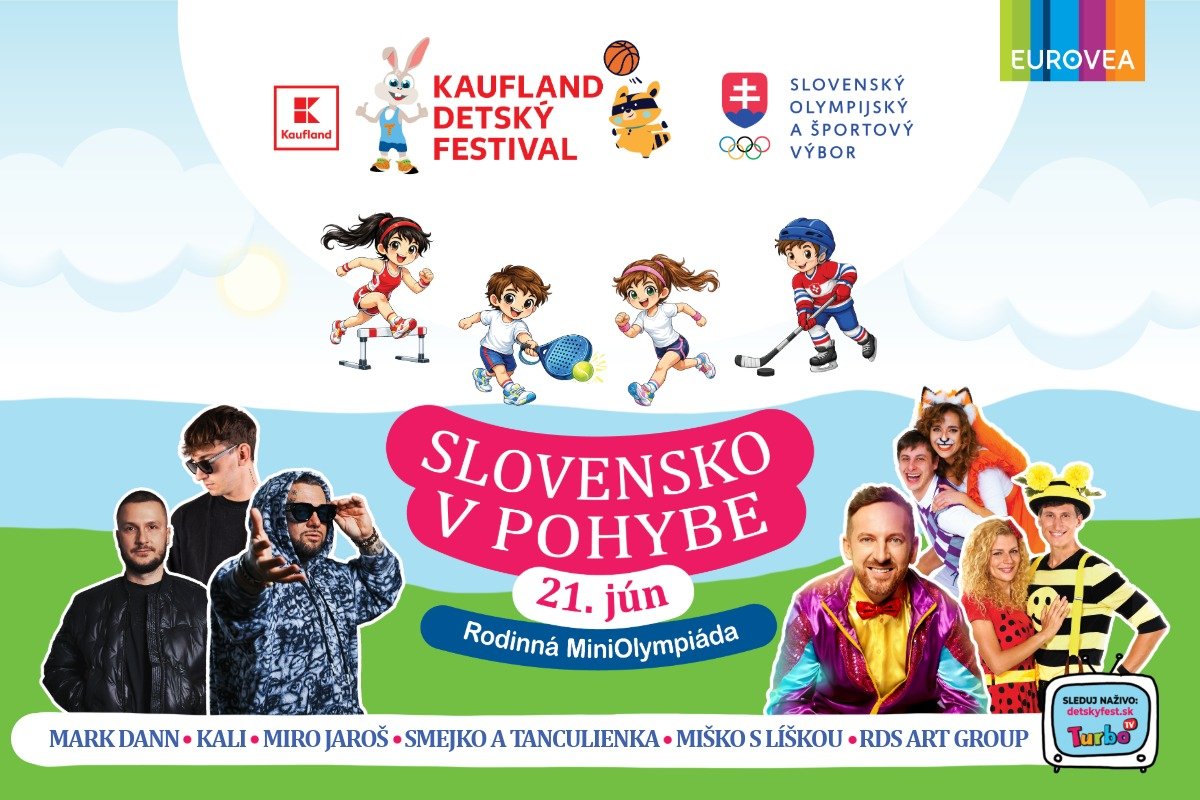 Pohyb, ktorý baví: Kaufland Detský festival už o pár dní rozhýbe celé ...